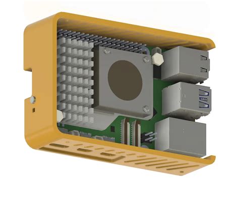 Raspberry Pi 5 And Active Cooler Case With Reset Button By Jeepers01 Download Free Stl Model