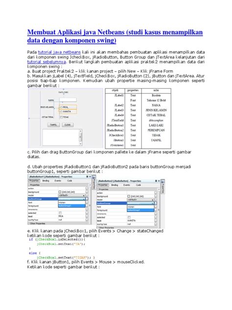 membuat aplikasi java netbeans pdf