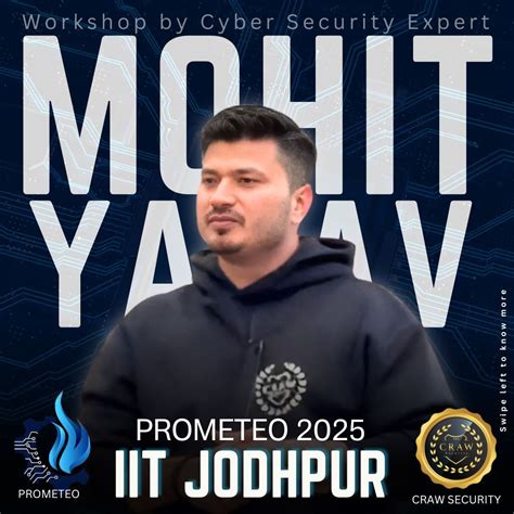 Crawsec Iitjodhpur Iit Jodhpurworkshops Ethicalhacking Machinelearning Ai Robotics