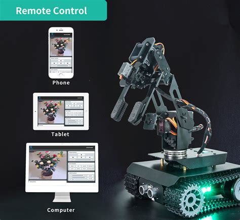 Adeept RaspTank Pro Robot Wireless Smart Car Kit For Raspberry Pi RobotShop