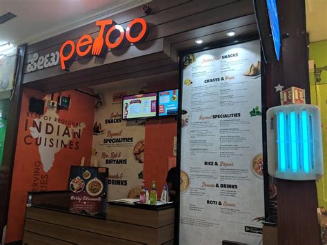 Menu At Peeto Bengaluru Gopalan Signature Mall