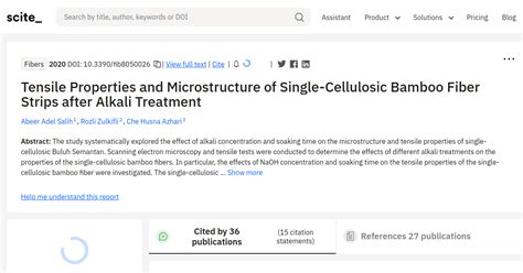 Tensile Properties And Microstructure Of Single Cellulosic Bamboo Fiber
