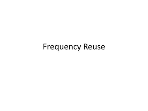 frequency reuse pdf computer networking computing