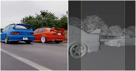 A Realistic Car Racing Animation Created With Blender Cycles