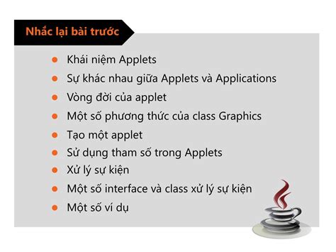 Bài Giảng Lập Trình Java Bài 8 Giới Thiệu Về Swing Trường Đại Học Fpt