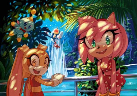 Sonic Characters At The Beach Sonic And Friends At The Beach Sonic