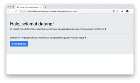 Tutorial Bootstrap 4 22 Jumbotron Pada Bootstrap 4 Malas Ngoding