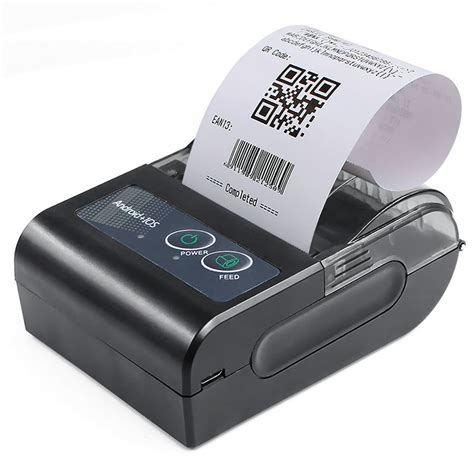 Aibecy 58mm Mini Portable Thermal Printer Wireless Receipt Printer Usb Bt Connection Support Esc