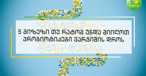 ვიტამინი 5 მიზეზი თუ რატომ უნდა მიიღოთ პრობიოტიკები ვარჯიშის დროს