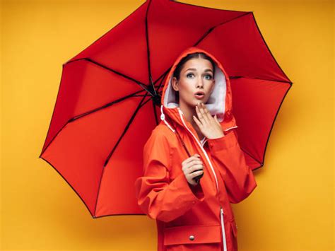 Mujer Con Paraguas Banco De Fotos E Imágenes De Stock Istock