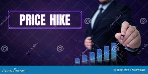 Conceptual Display Price Hike Conceptual Photo Sum Of Values That