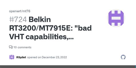 Belkin RT MT E Bad VHT Capabilities Disabling VHT On Client Side W Ax Issue