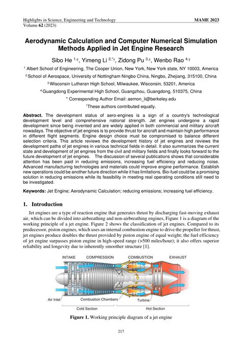 pdf aerodynamic calculation and computer numerical simulation methods