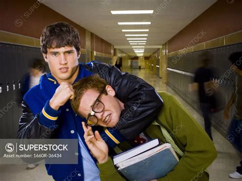 High School Jock And Nerd Superstock