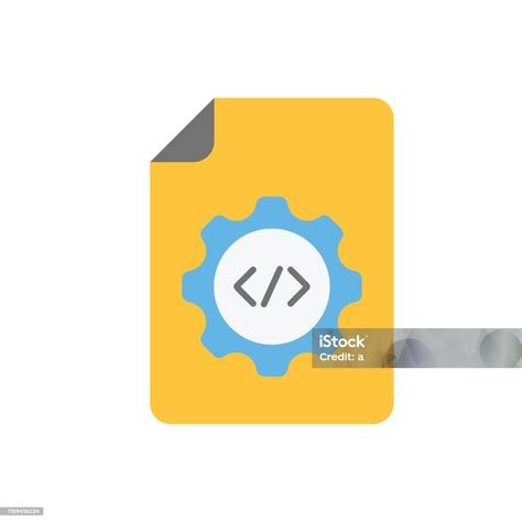 programming code vector document icon programming source code stock