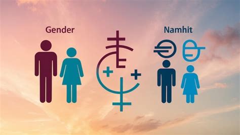 Stylized Gender Symbols Representing Unity And Diversity In