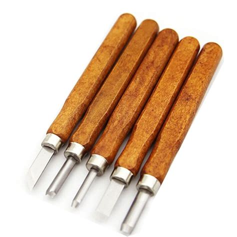 5pcs Set Wood Carving Hand Chisel Tool Set Woodwor Vicedeal