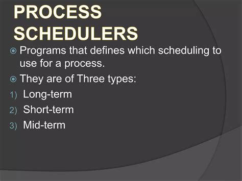 PROCESS SCHEDULER PPTX