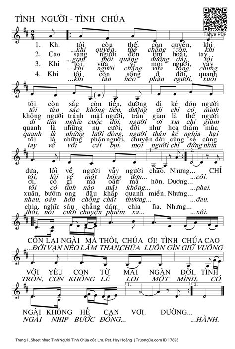 Sheet Khi tôi còn thế còn quyền khi tôi còn sắc còn tiền PDF Download sheet