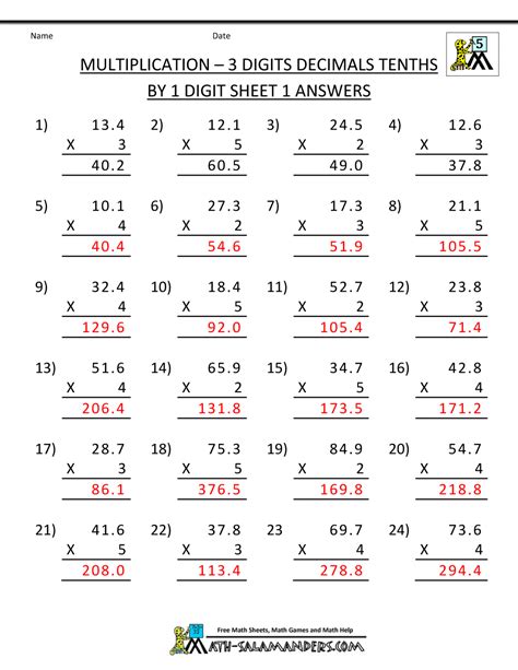 Free Printable Math Worksheets And Answer Key 819427 Free Worksheets Samples