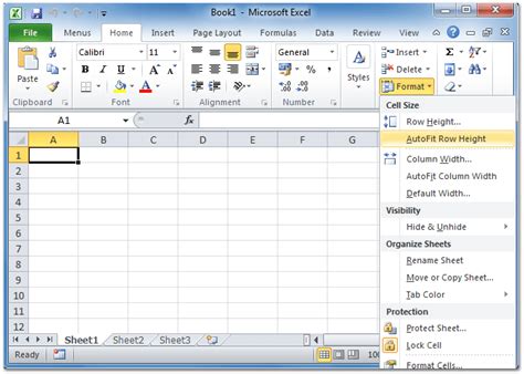 Where Is Row Auto Height In Excel And