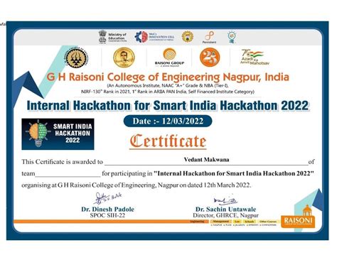 Vedant Makwana On Linkedin Sih Hackathon