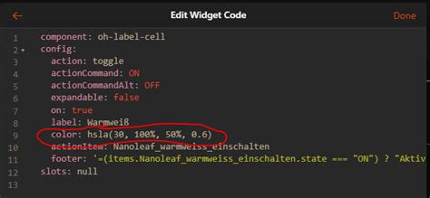 Hsl Color In Cells Beginners Openhab Community