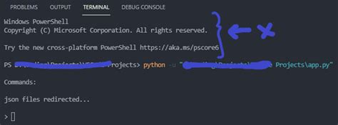 Is There Any Way To Hide This Powershell Etc And This Long File Path So I Get A Neat Output