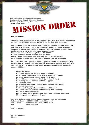Mission Order Am I Ready In Service Brotherhood Bootcamp … Flickr