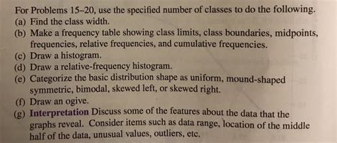 solved for problems 15 20 use the specified number of