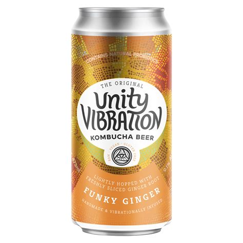 Unity Vibration Kombucha Beer Funky Ginger Single 16oz Can Alcohol Fast Delivery By App Or Online