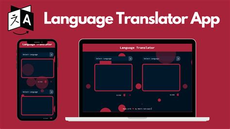 a web application to translate languages using language translator api