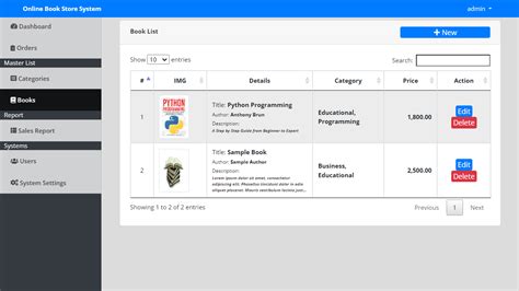 Online Book Store System In PHP My SQL With Source Code