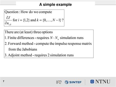 Ppt Adjoint Based Gradient Calculation Advantantages And Challenges