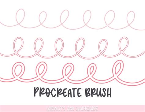 Mono Outline Procreate Brush By Teach Simple