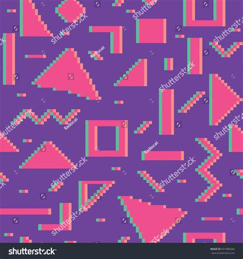 Seamless Pattern Abstract Geometric Shapes Pixel Stock Vector Royalty Free 501089260 Seamless Pattern Abstract Geometric Shapes Pixel Stock Vector Royalty Free 501089260