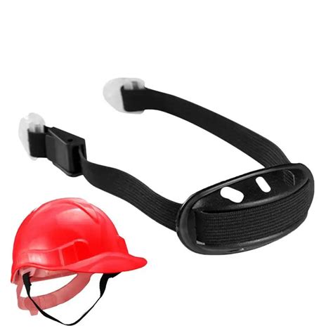 Black Hard Hat With Chin Strap
