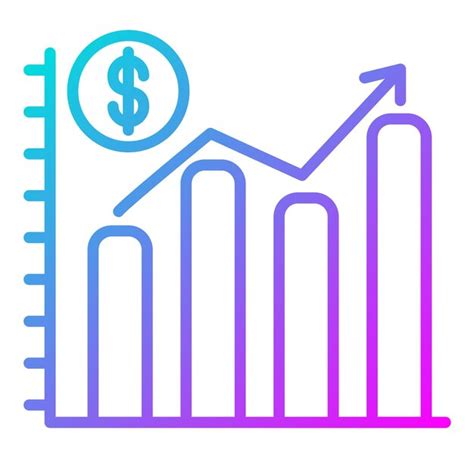 Premium Vector Growth Graph Vector Illustration Style