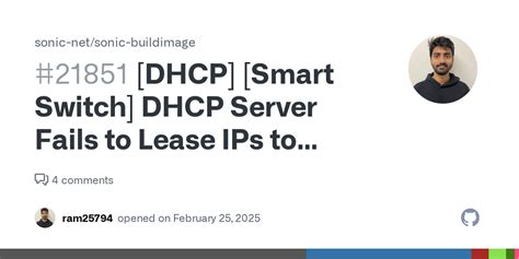 Dhcp Smart Switch Dhcp Server Fails To Lease Ips To Dpus When