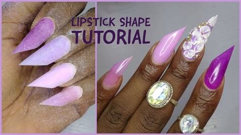 Lipstick Nail Shape