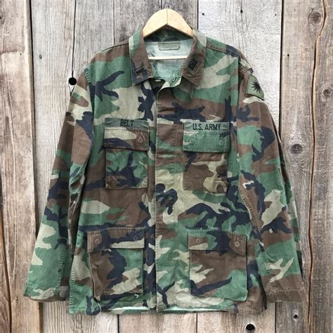 Vintage Jackets And Coats Vintage Us Army Military Woodland Camo