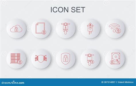 set line hard disk drive and lock server security with electric