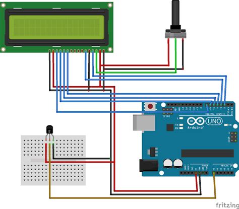 Digital Thermometer Using Arduino And Temperature Sensor LM