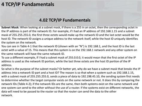 ppt 4 tcp ip fundamentals powerpoint presentation free download id