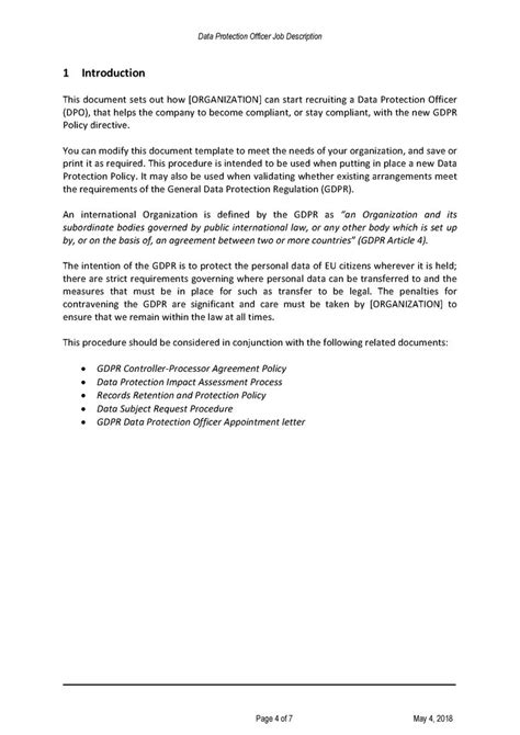 Gdpr Data Protection Officer Job Description Is Your Organization Already Gdpr Proof Are Yo