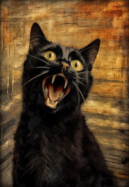 Premium Ai Image Crazy Cute Cat