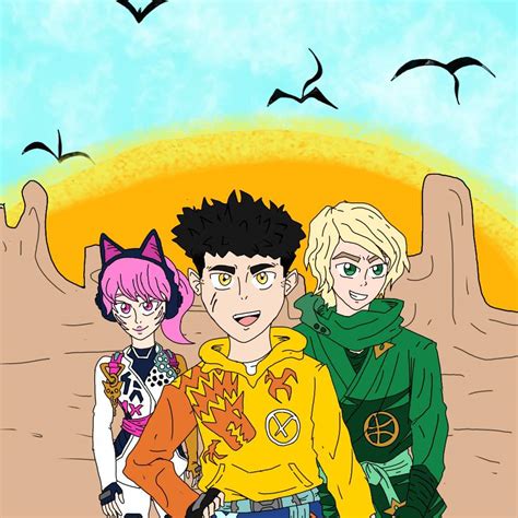 Ninjago Fanart Dragons Rising Arin Sora And Lloyd Ninjago Amino