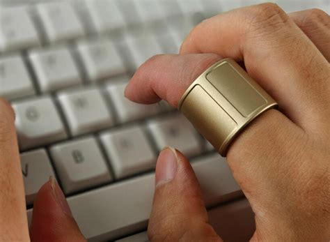 Wearable Computer Mouse Ring Controls Gadgets Using Finger