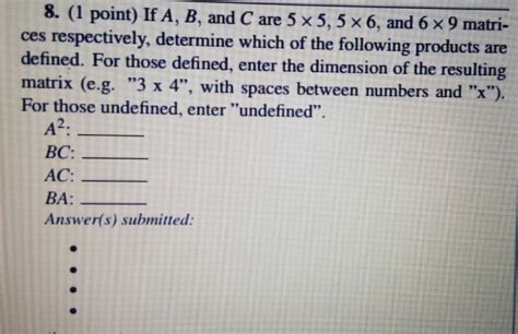 Solved Please Give Right Answer Of The Linear Algebra Chegg Com