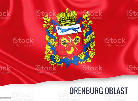 러시아 국가 오렌부르크 주 플래그 격리 된 흰색 바탕에 흔들며 주 이름 깃발 아래 포함 되어 있습니다 3d 렌더링입니다 0명에 대한 스톡 사진 및 기타 이미지 Istock